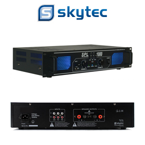 SKYTEC SPL-1000 EQ Τελικός Ημιεπαγγελματικός Ενισχυτής 2x350 Watt MAX @ 8 Ohm με Equalizer ...