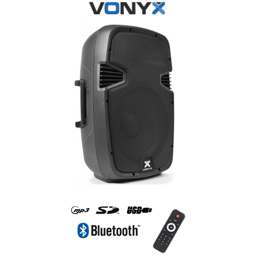 VONYX SPJ-1500ABT MP3 Επαγγελματ. Αυτοενισχ. 15" 800 Watt Max, USB, SD ...