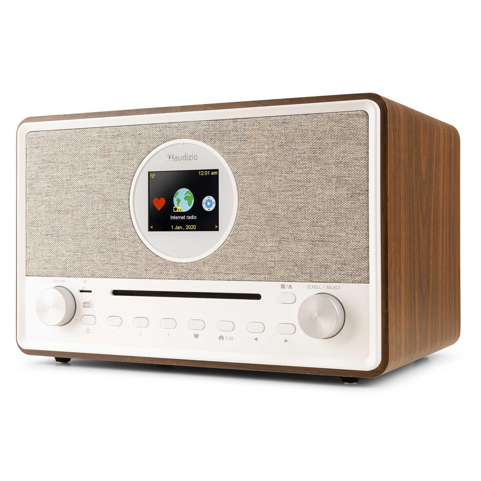 AUDIZIO LUCCA WOOD Stereo DAB+, FM , Internet radio με CD Player ...