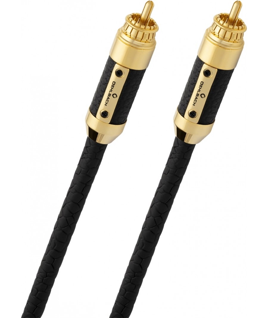 Oehlbach Black Connection Master High End Διπλό NF RCA Καλώδιο 0.50m ...