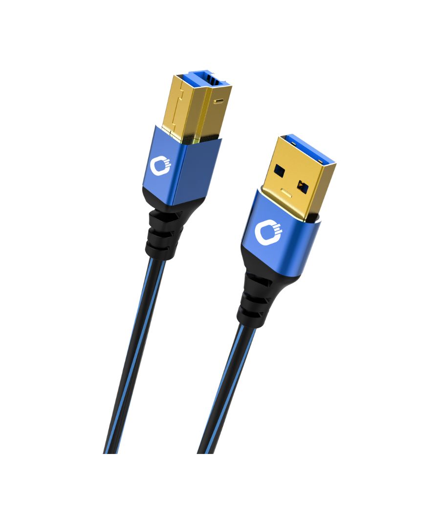 Oehlbach USB PLUS B3 Καλώδιο USB 3.0 Type A - Type B 0,5m Blue (Τεμάχιο ...