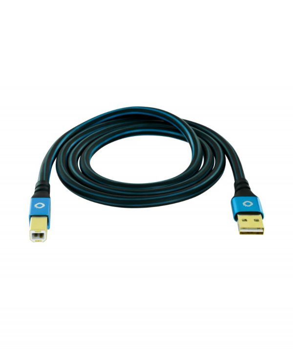 Oehlbach USB PLUS B Καλώδιο USB 2.0 type A to type B 0,5m Blue (Τεμάχιο ...