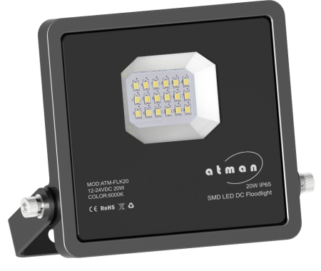 ΠΡΟΒΟΛΕΑΣ LED SMD 20W 12/24V DC (ΣΕΙΡΑ Κ) 6000K - Elektronikos.gr