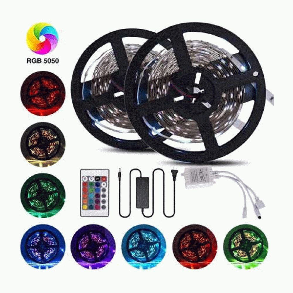 ΣΕΤ ΤΑΙΝΙΑΣ LED RGB 14.4W IP20 BLUETOOTH - Elektronikos.gr